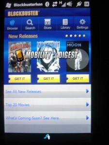 First Screen Grabs of HD2 Blockbuster/Amazon Apps - TmoNews