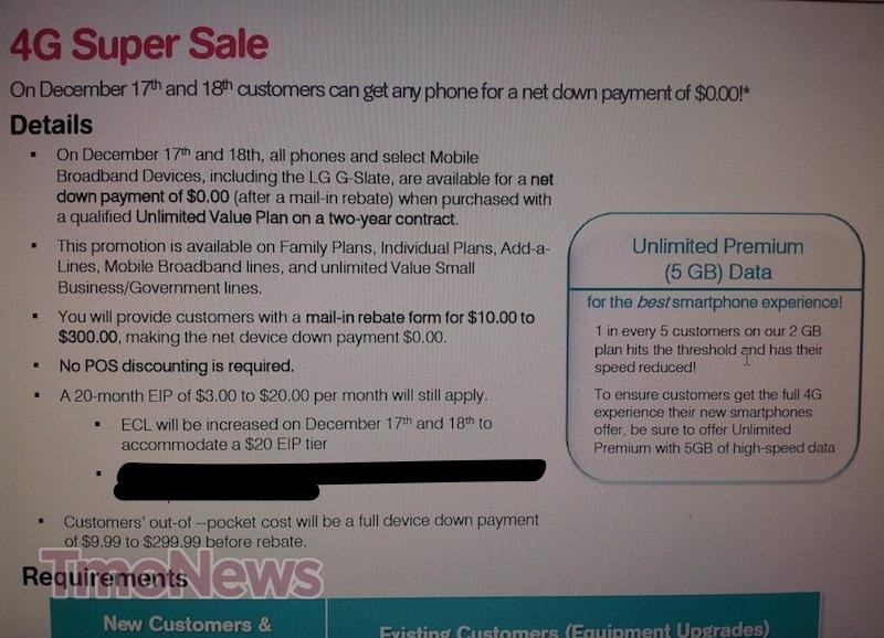 (Update: T-Mobile's Official Deal Site Live) Full Detail Rundown For T ...