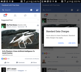'Facebook with Free Data' message appears for many T-Mobile customers ...