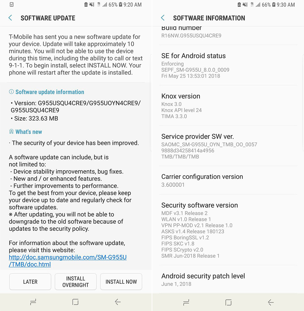 New T-Mobile Galaxy S8 and S8+ updates include June security patches ...