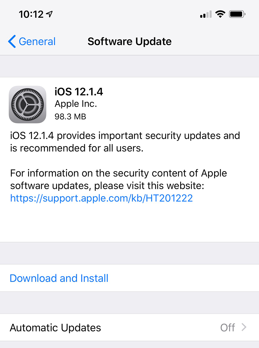 Apple releases iOS 12.1.4 update with Group FaceTime bug fix - TmoNews