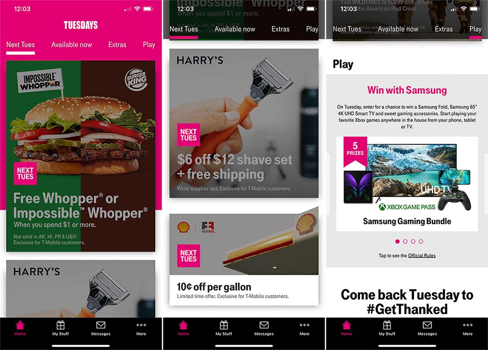 T-Mobile Tuesdays offering a free Whopper or Impossible Whopper ...